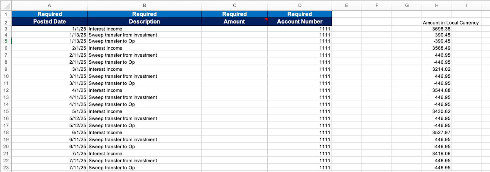 Uploading Foreign Currency Banking Data Using the Audit Sight Template ...